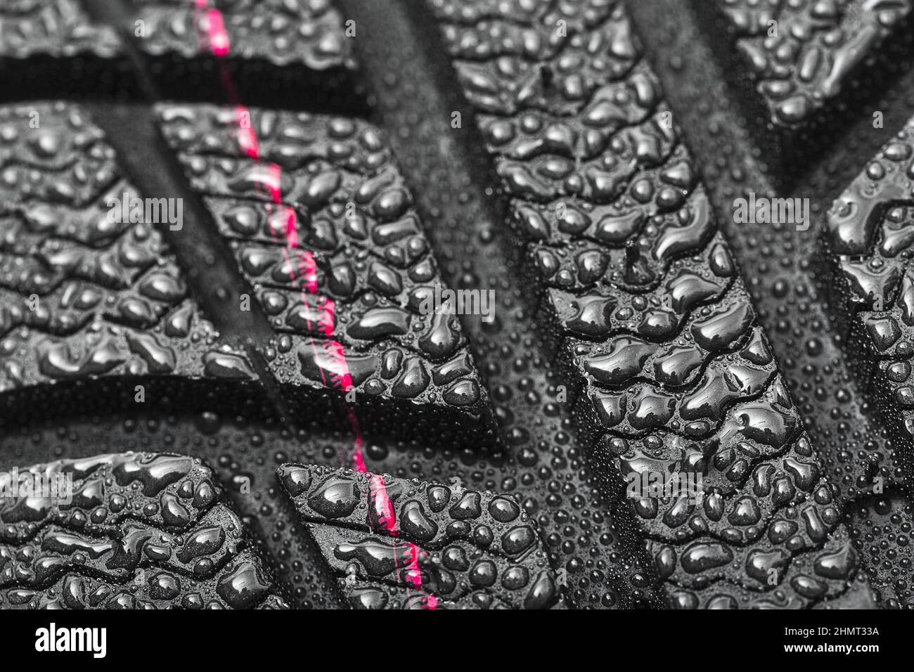 Car tires close-up Winter wheel profile structure with water drops on white background Stock ...