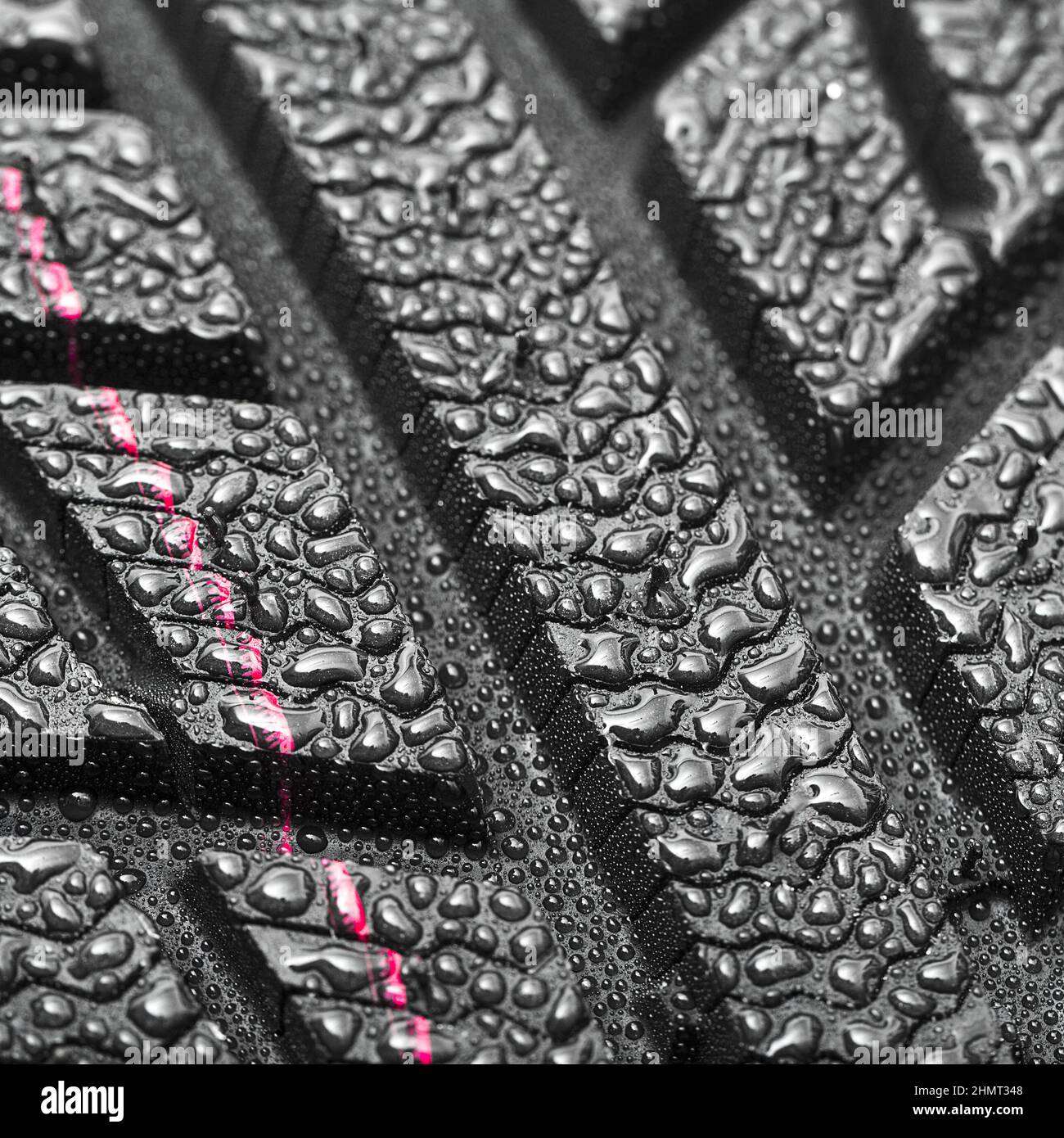 Car tires close-up Winter wheel profile structure with water drops on white background Stock ...