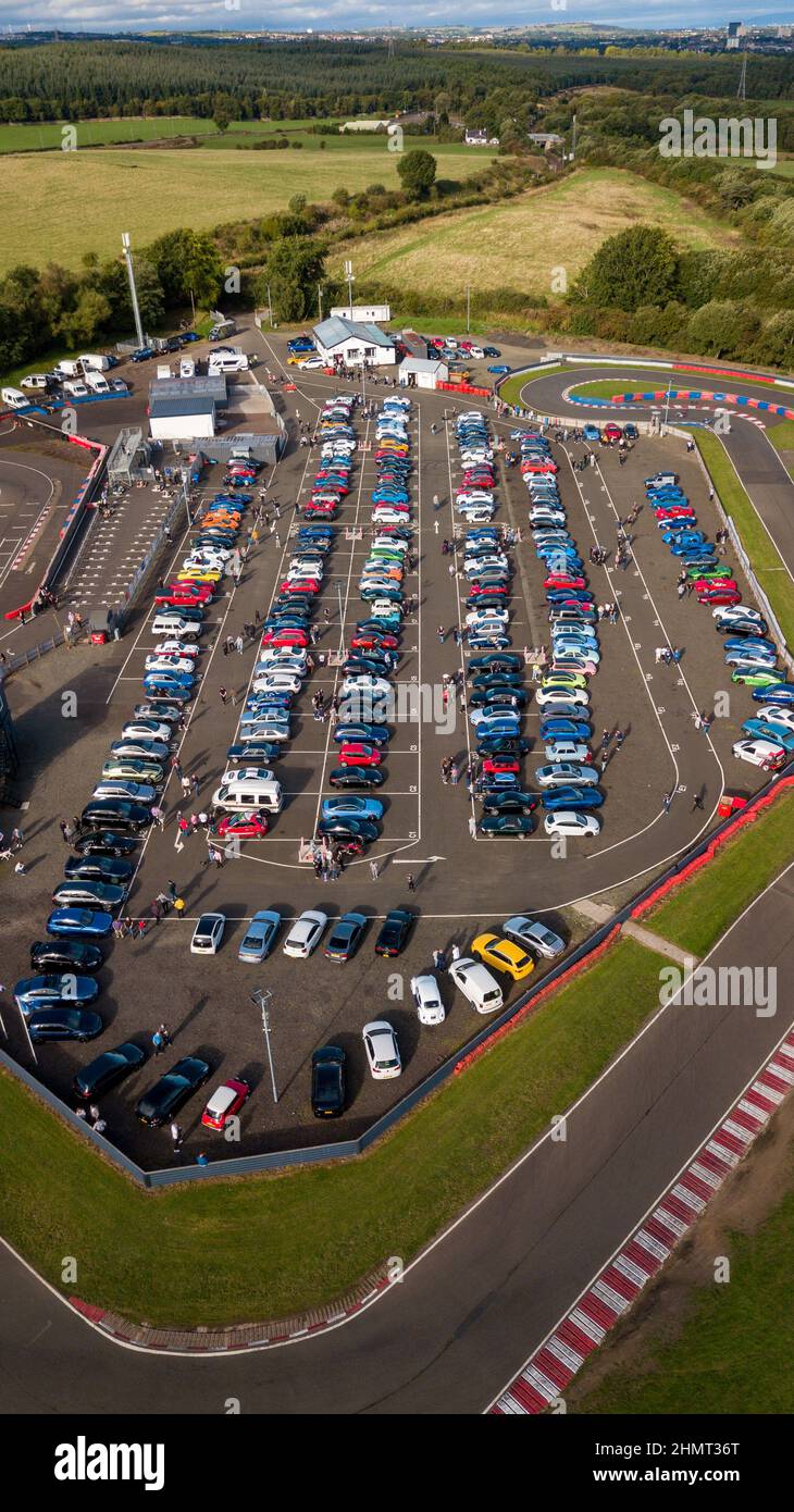 Aerial view of a parking area Stock Photo - Alamy