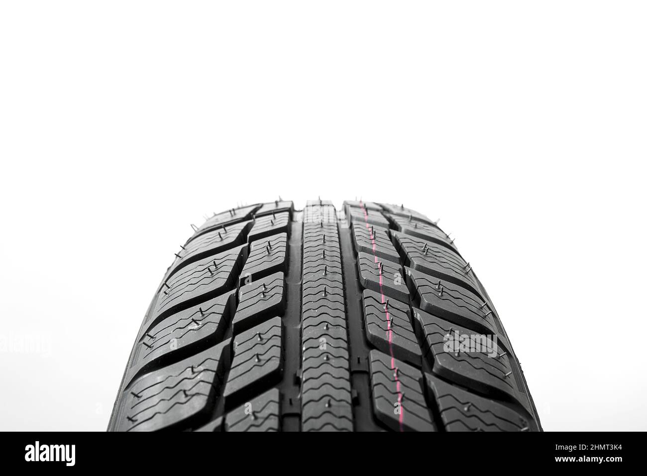 Winter Car tires close-up wheel profile structure on white background Stock Photo - Alamy