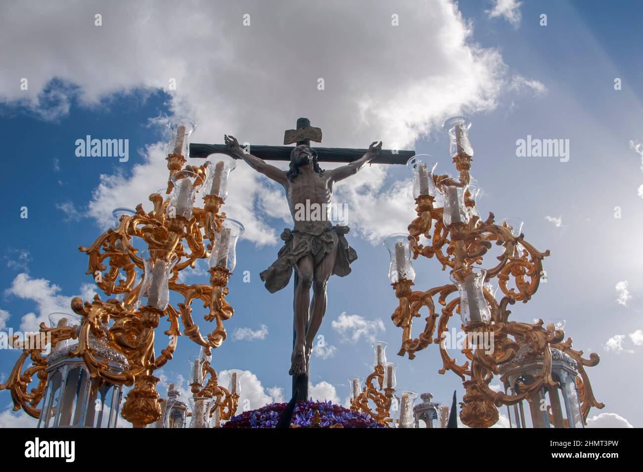 Jesus expiring on the cross, holy week in Seville, Brotherhood of El ...