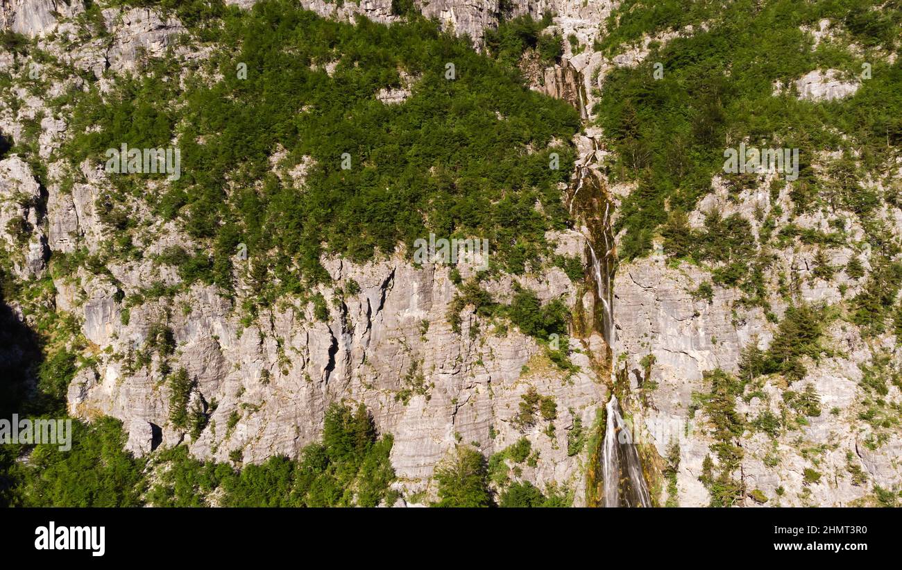 Grunas waterfall thethi national park hi-res stock photography and ...
