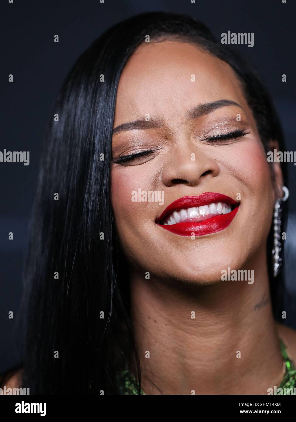 HOLLYWOOD, LOS ANGELES, CALIFORNIA, USA - FEBRUARY 11: Barbadian singer ...