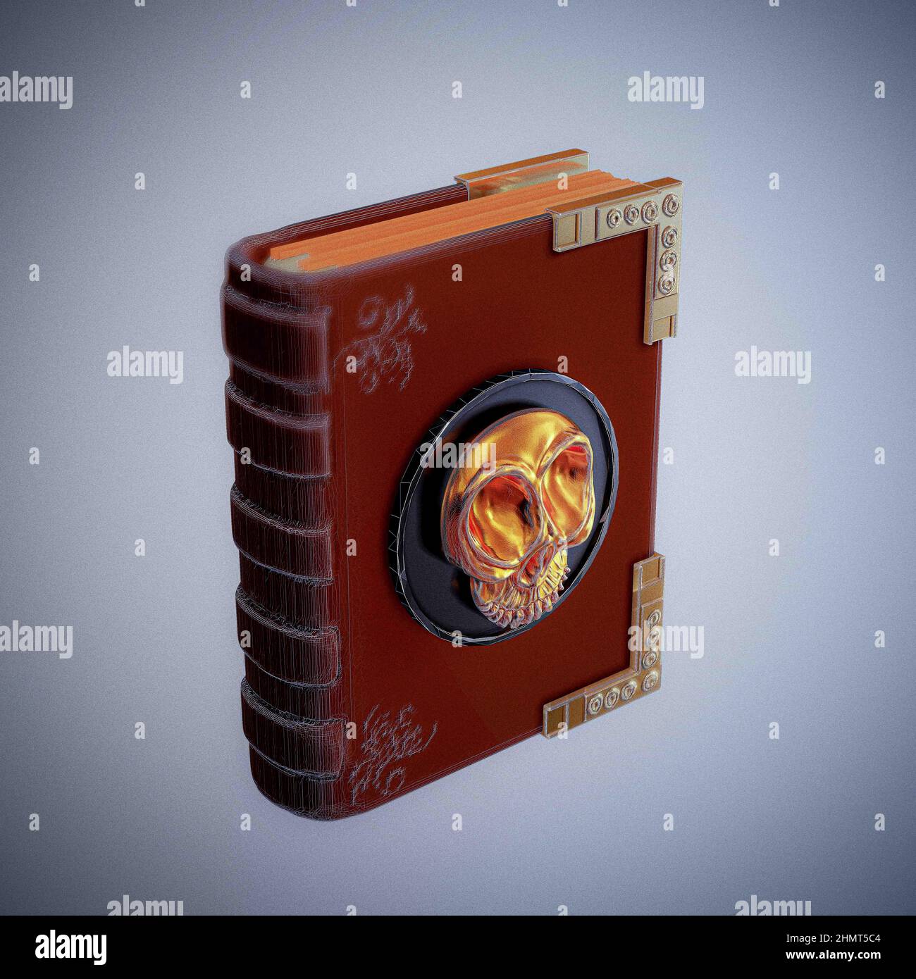 pirate book isolated on white background 3d illustration Stock Photo ...