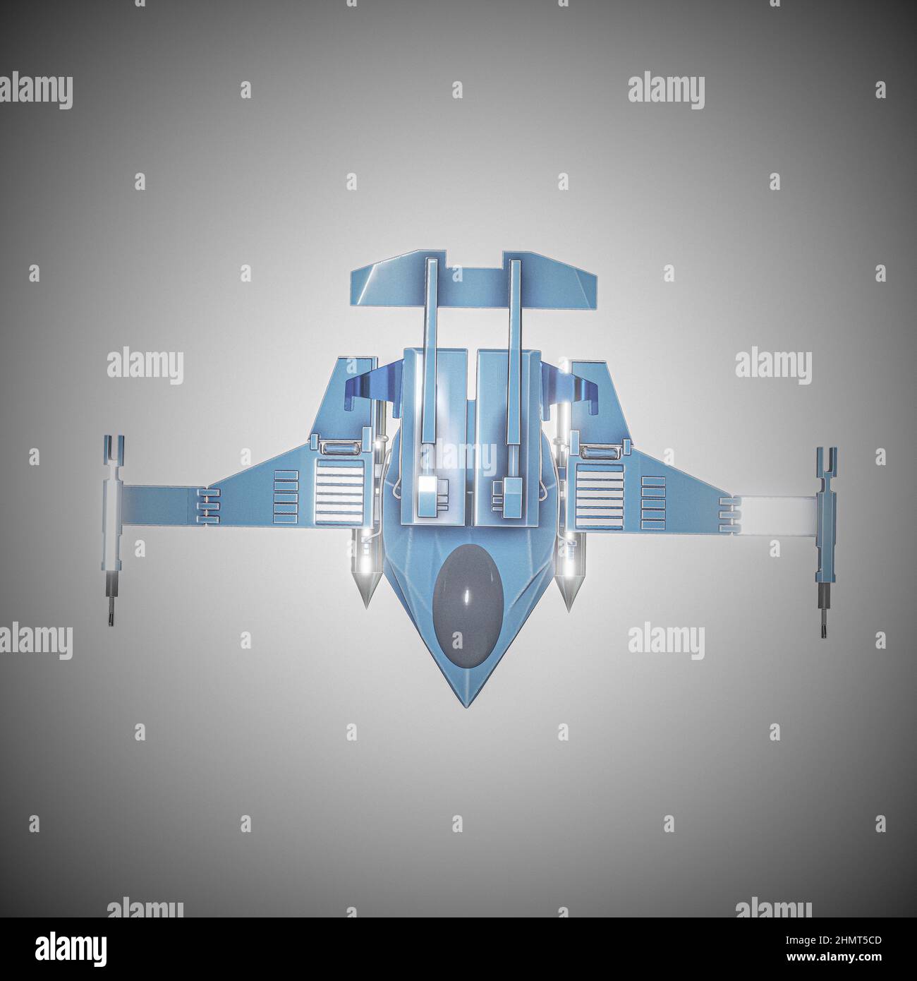 star spaceship isolated on white background 3d illustration Stock Photo ...