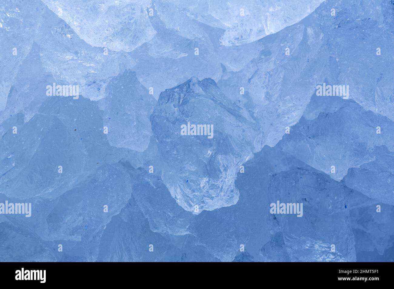 frozen ice blue crushed ice cubes Stock Photo - Alamy