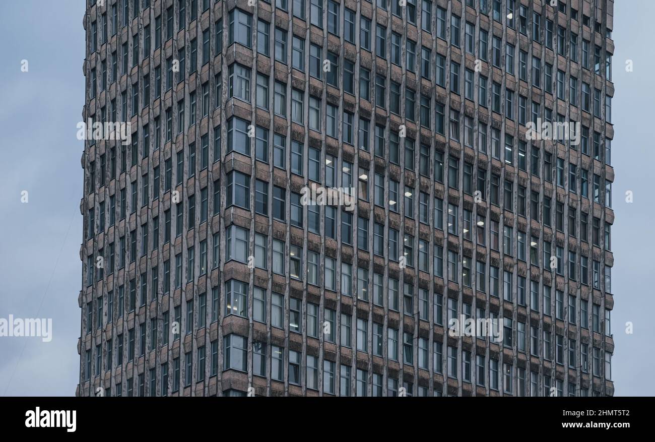 Soviet Brutalist Architecture. A Soviet-era university building. Old ...