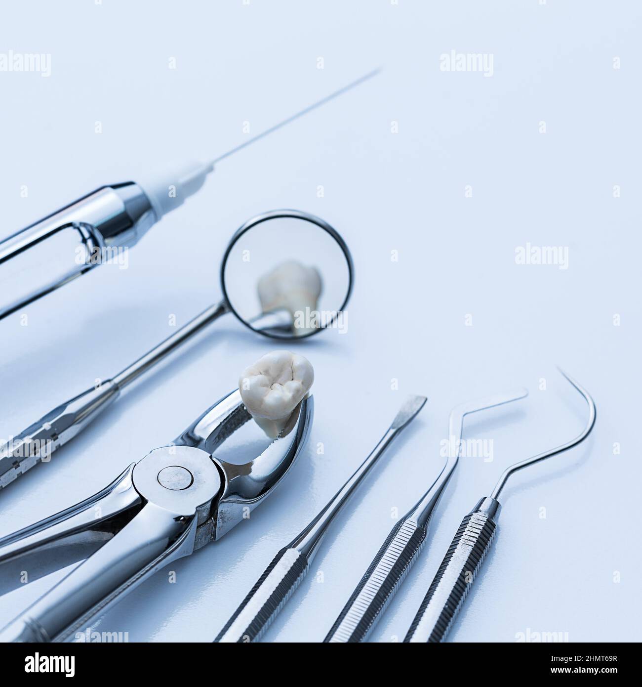 Dentist instruments for dental treatment Stock Photo - Alamy