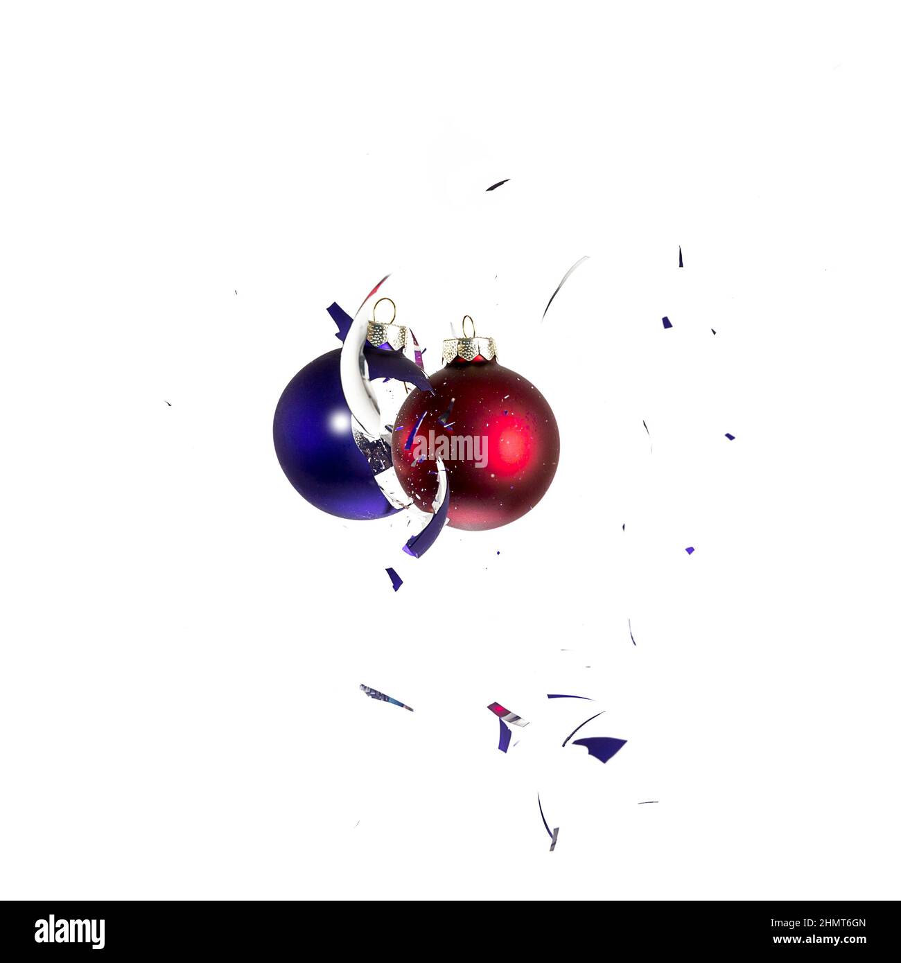 christmas balls explosion Stock Photo - Alamy