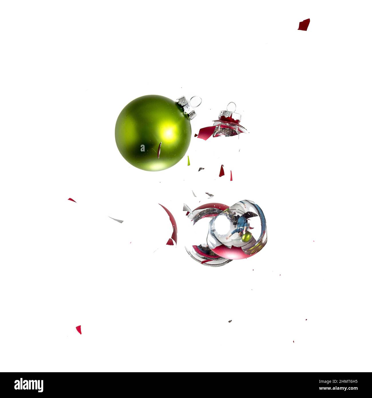 christmas balls bounce Stock Photo - Alamy