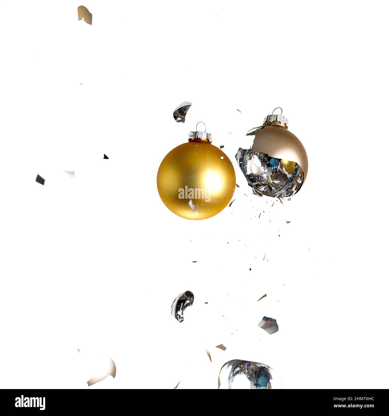 christmas balls explosion Stock Photo - Alamy