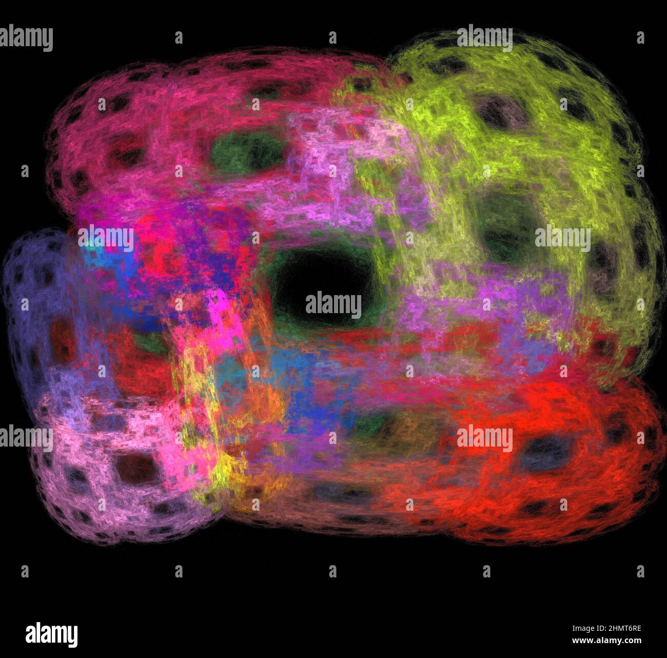 image of one Illustration of digital fractal Stock Photo - Alamy