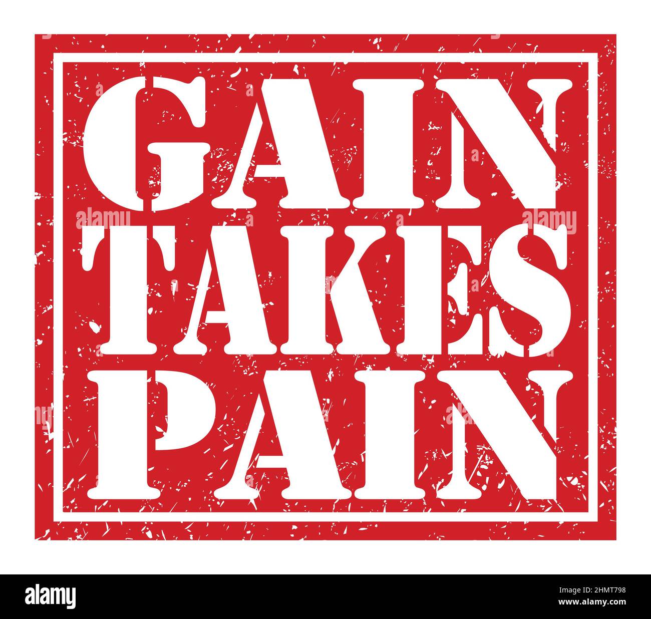 Pain gain sign hi-res stock photography and images - Alamy