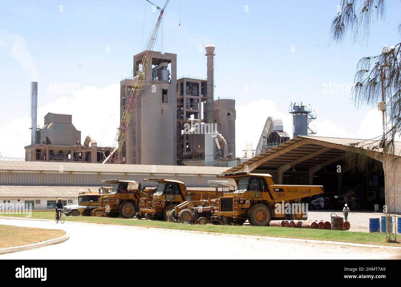THE BAMBURI CEMENT FACTORY. THE QUARRIES PRODUCED FROM THE CEMENT WORKS ...