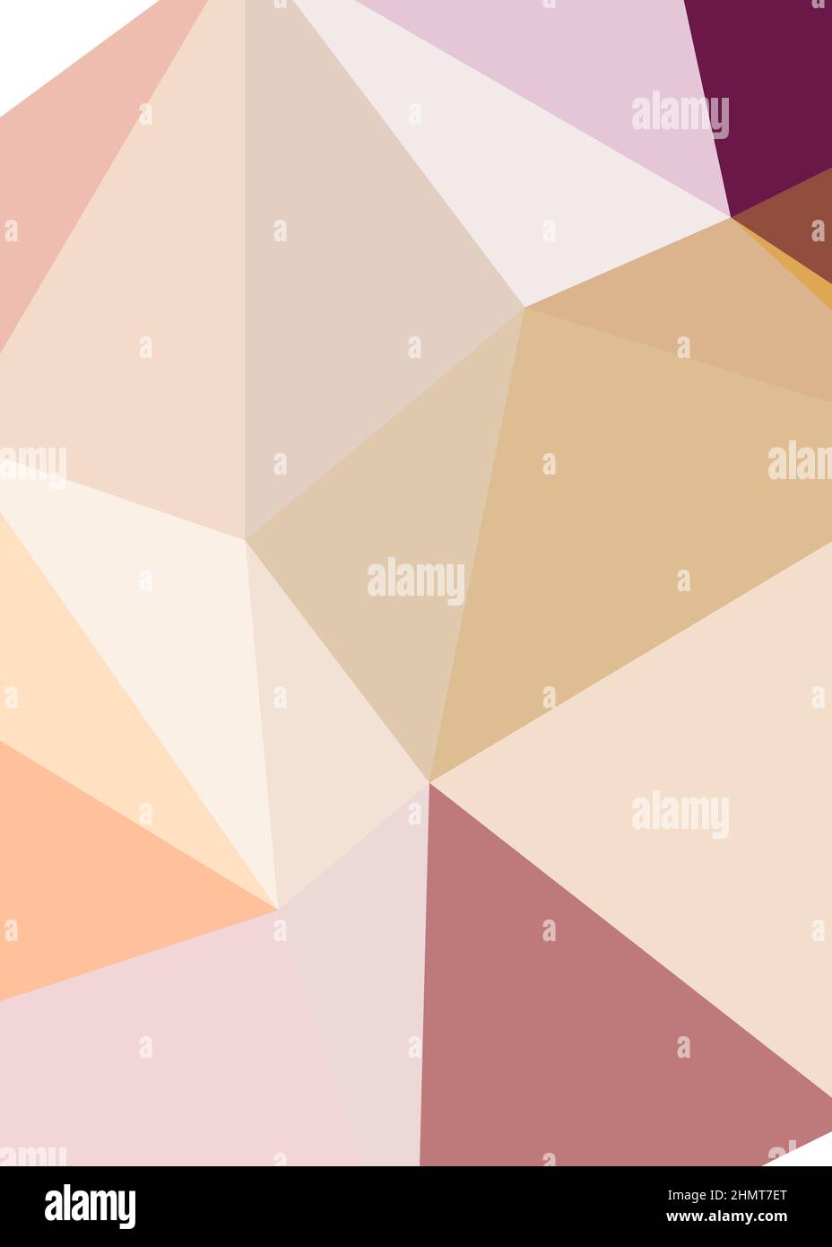 Abstract Low Polygon color Generative Art background illustration Stock ...