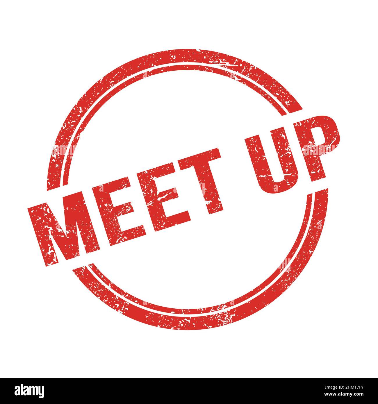 Meet up stamp Cut Out Stock Images & Pictures - Alamy