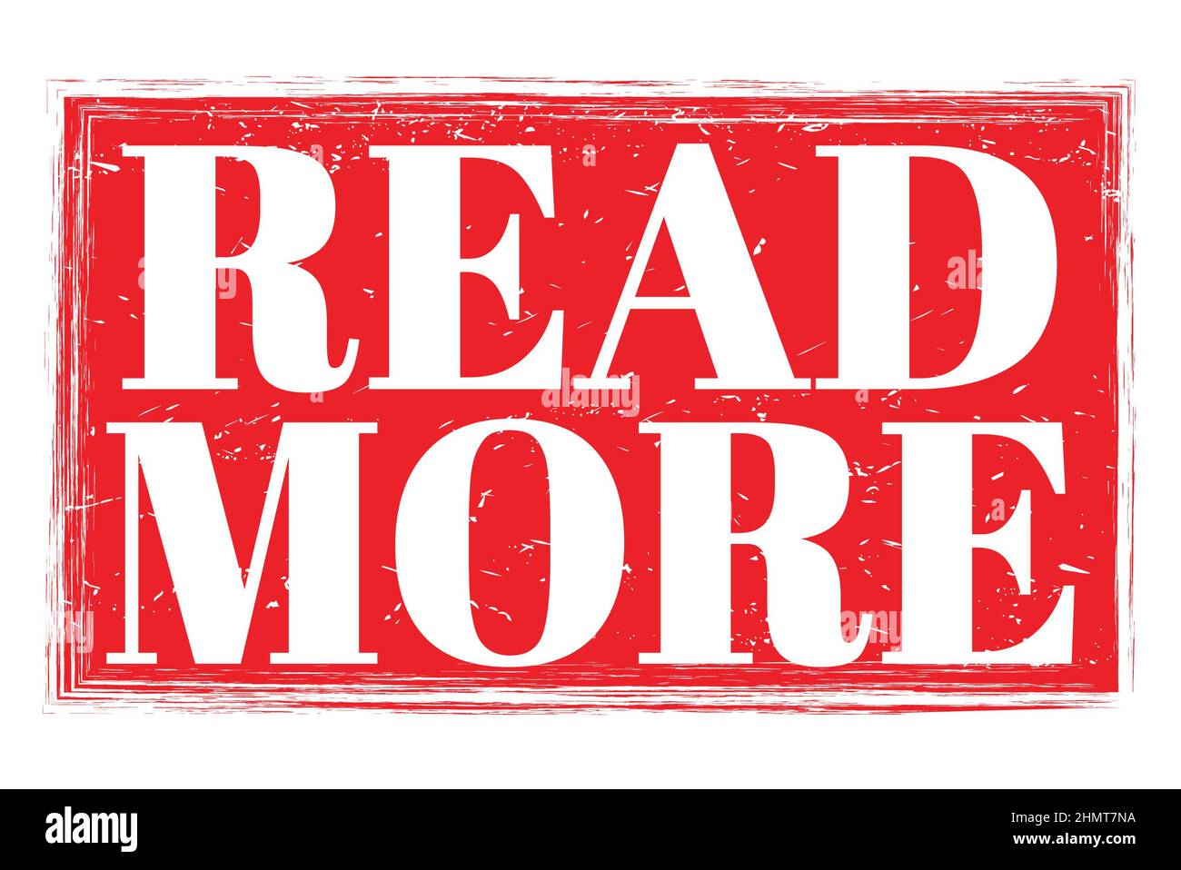 READ MORE, words written on red grungy stamp sign Stock Photo - Alamy