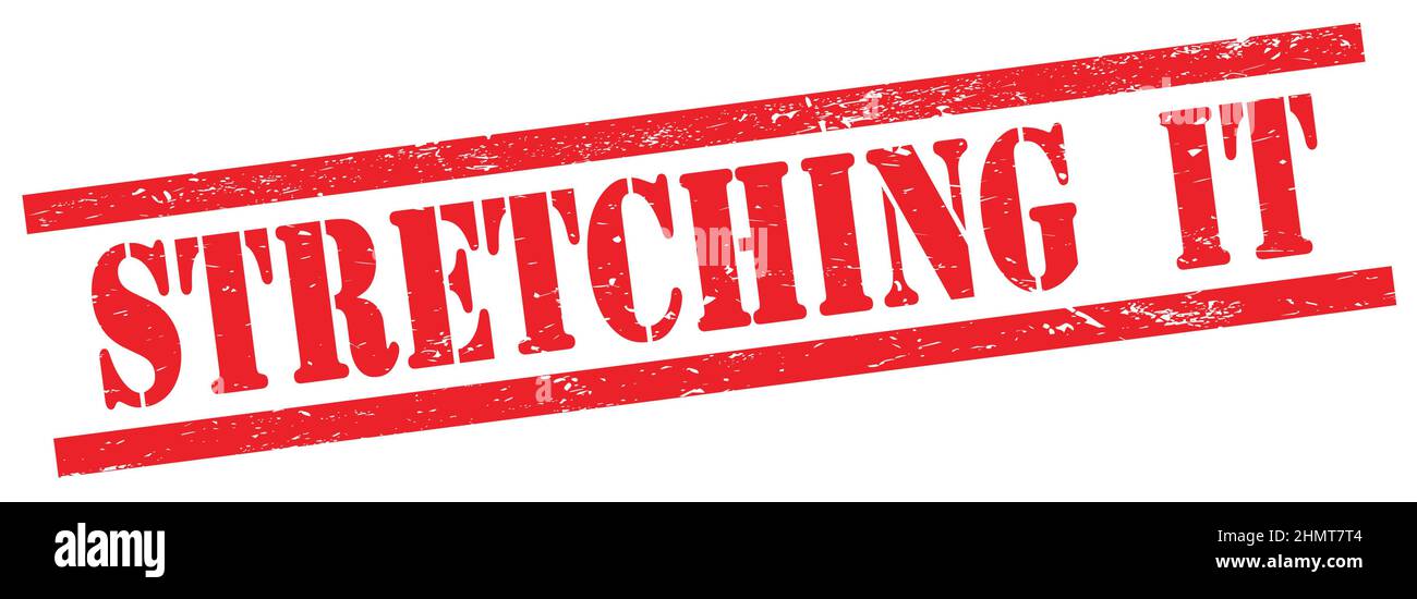 Stretching it stamp hi-res stock photography and images - Alamy