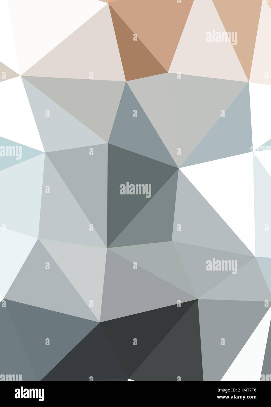 Abstract Low Polygon color Generative Art background illustration Stock ...