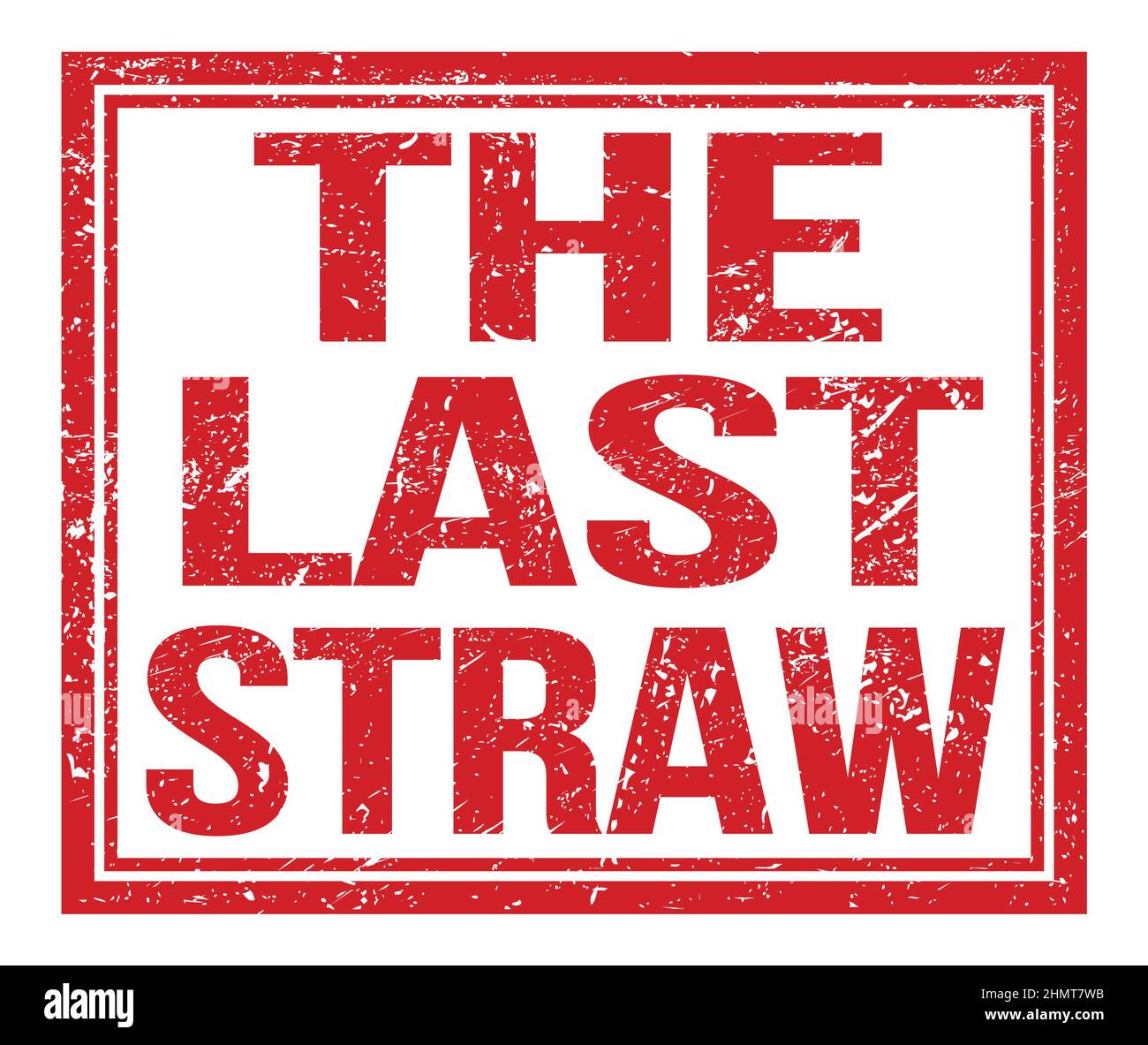 The last straw hi-res stock photography and images - Alamy