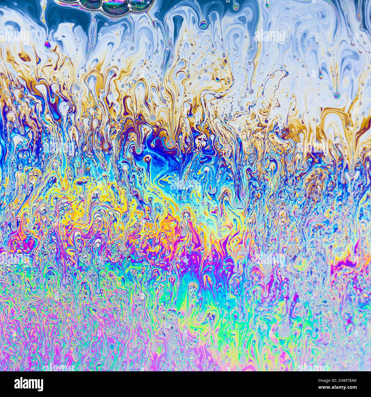 Rainbow colors created a abstakt soap film, soap bubble, background ...