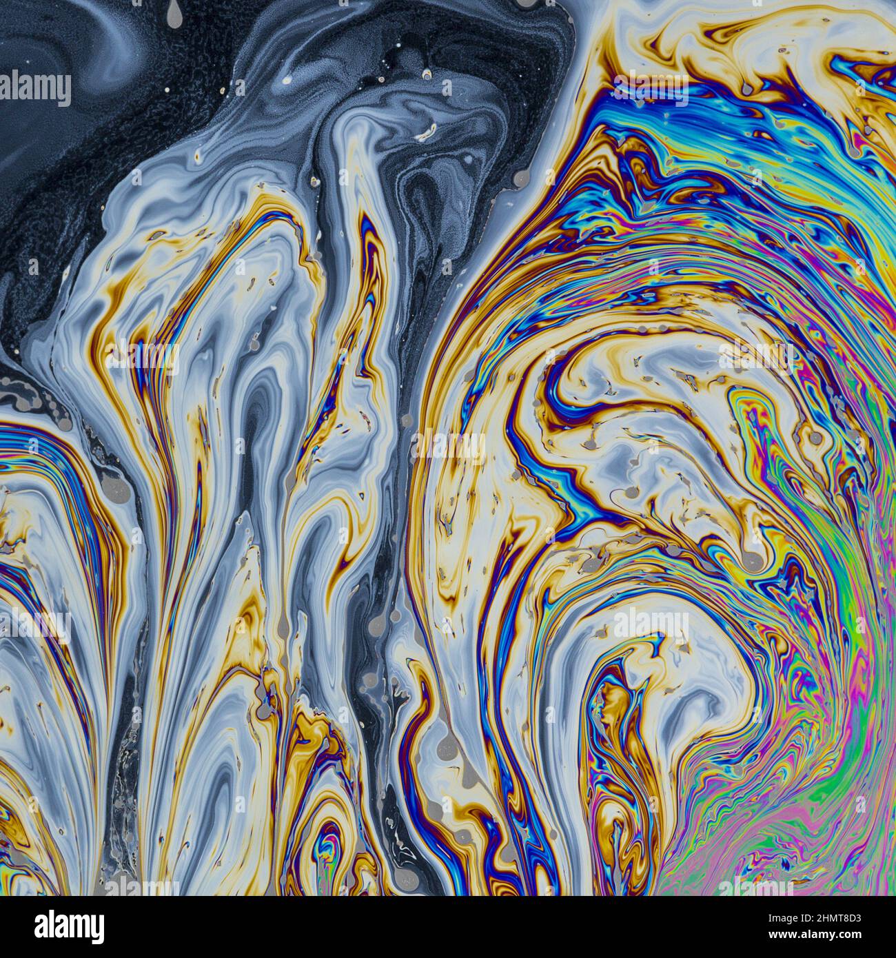 Rainbow colors created a abstakt soap film, soap bubble, background ...