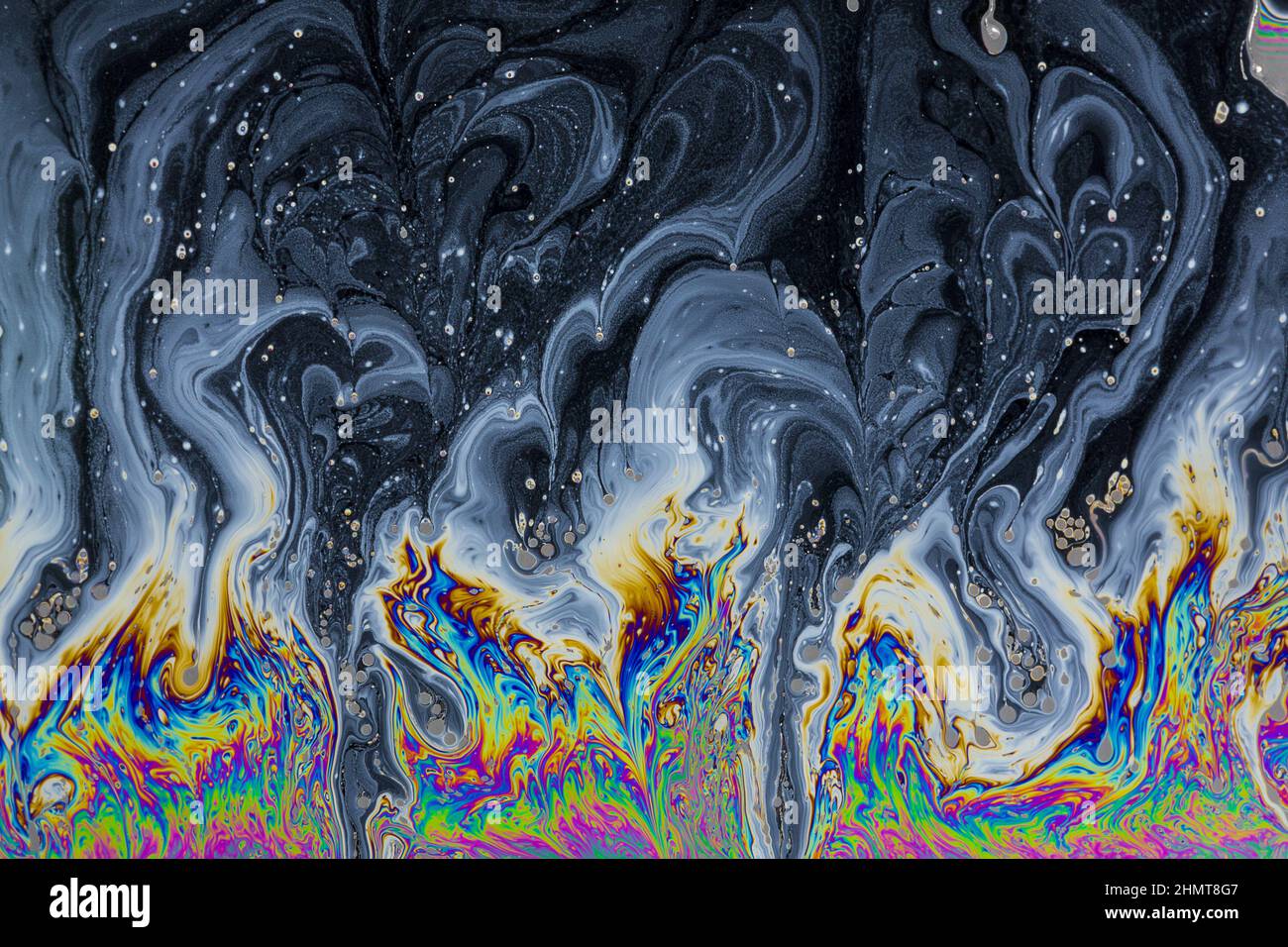 Rainbow colors created a abstakt soap film, soap bubble, background ...
