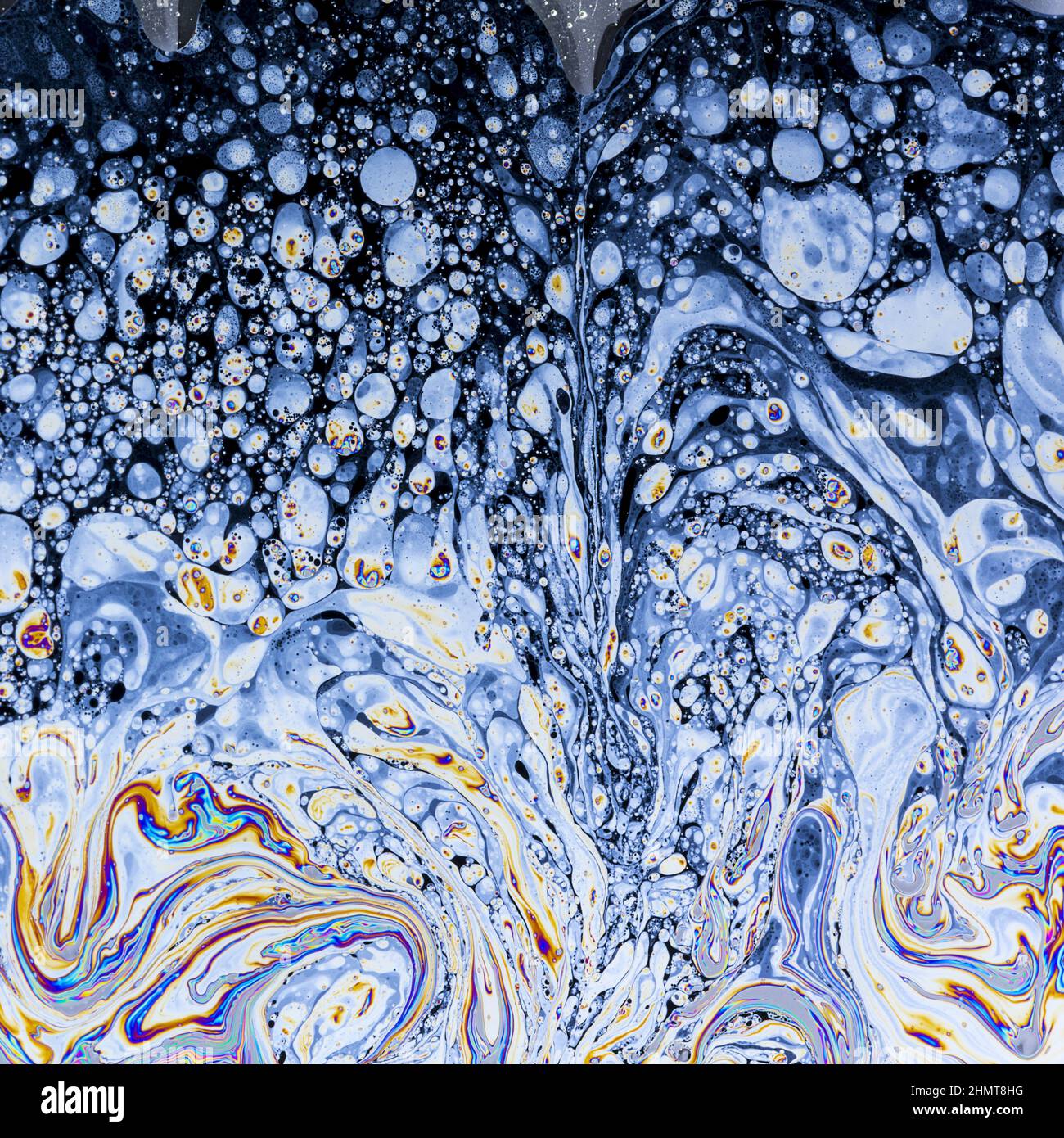 Rainbow colors created a abstakt soap film, soap bubble, background ...