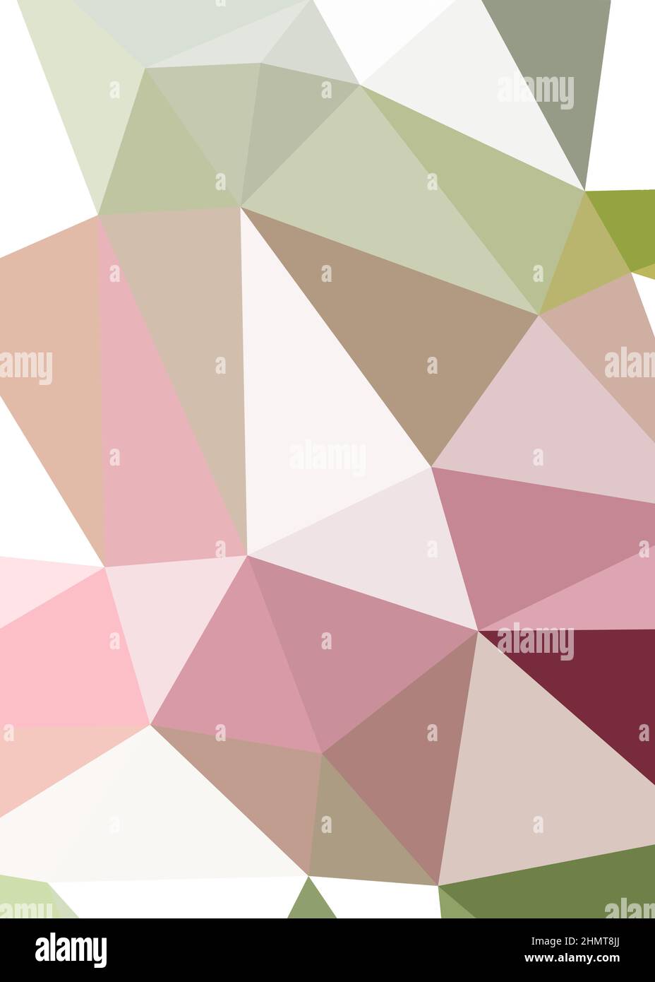 Abstract Low Polygon color Generative Art background illustration Stock ...