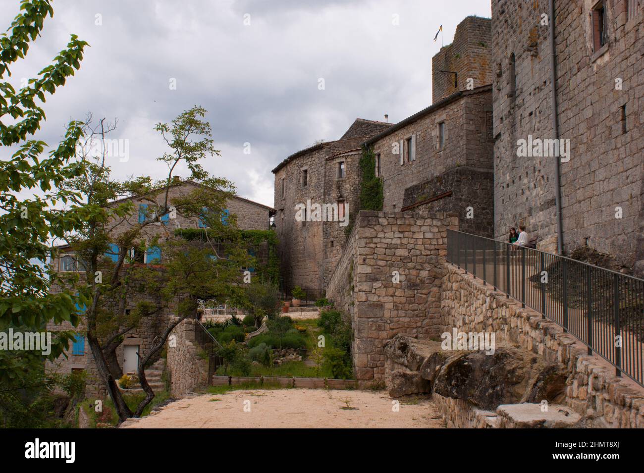Old buildings in Montreal, Ardeche, France Stock Photo - Alamy