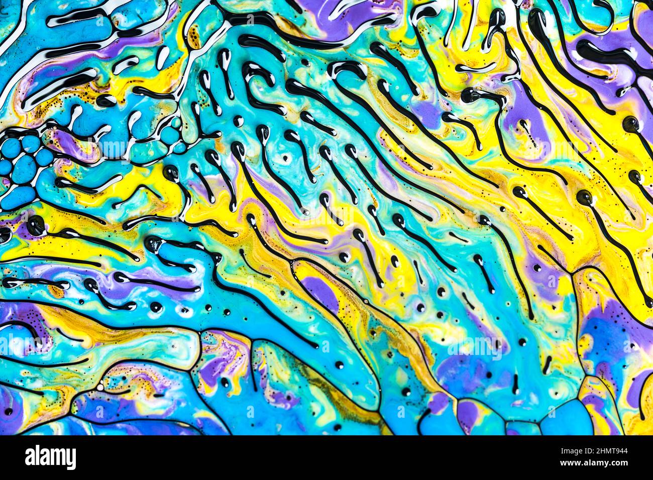 Abstract ART. Style incorporates swirl, artistic design with Purple and ...