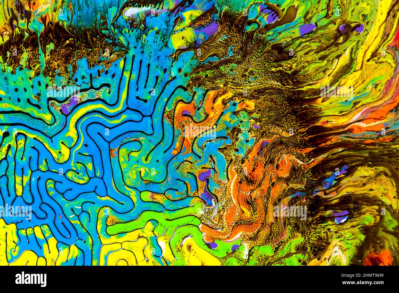 Abstract Style art incorporates swirl, artistic design with colorful ...