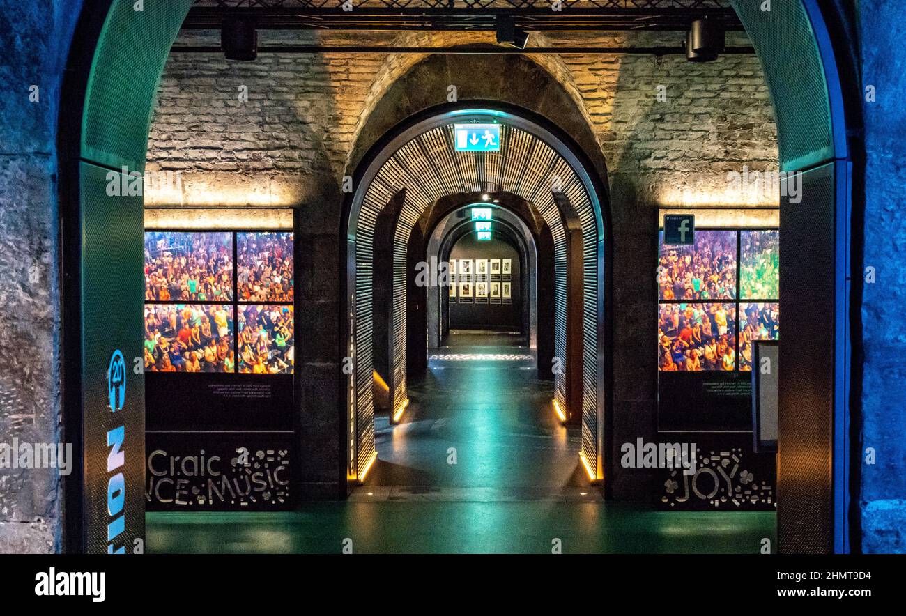 A passageway within The Irish Emigration Museum (EPIC) in Dublin ...