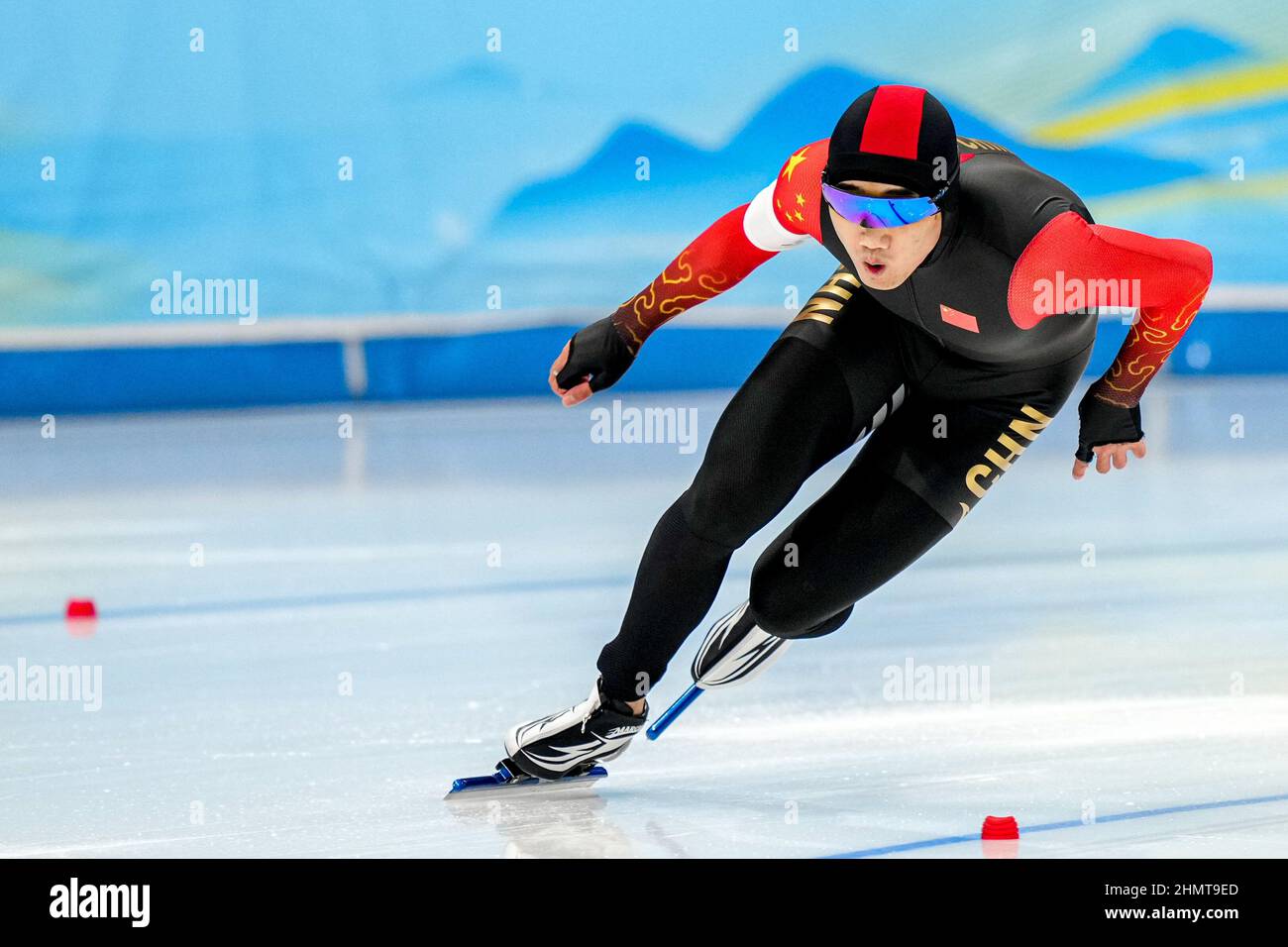 BEIJING, CHINA - FEBRUARY 12: Tingyu Gao of China competing on the Men ...