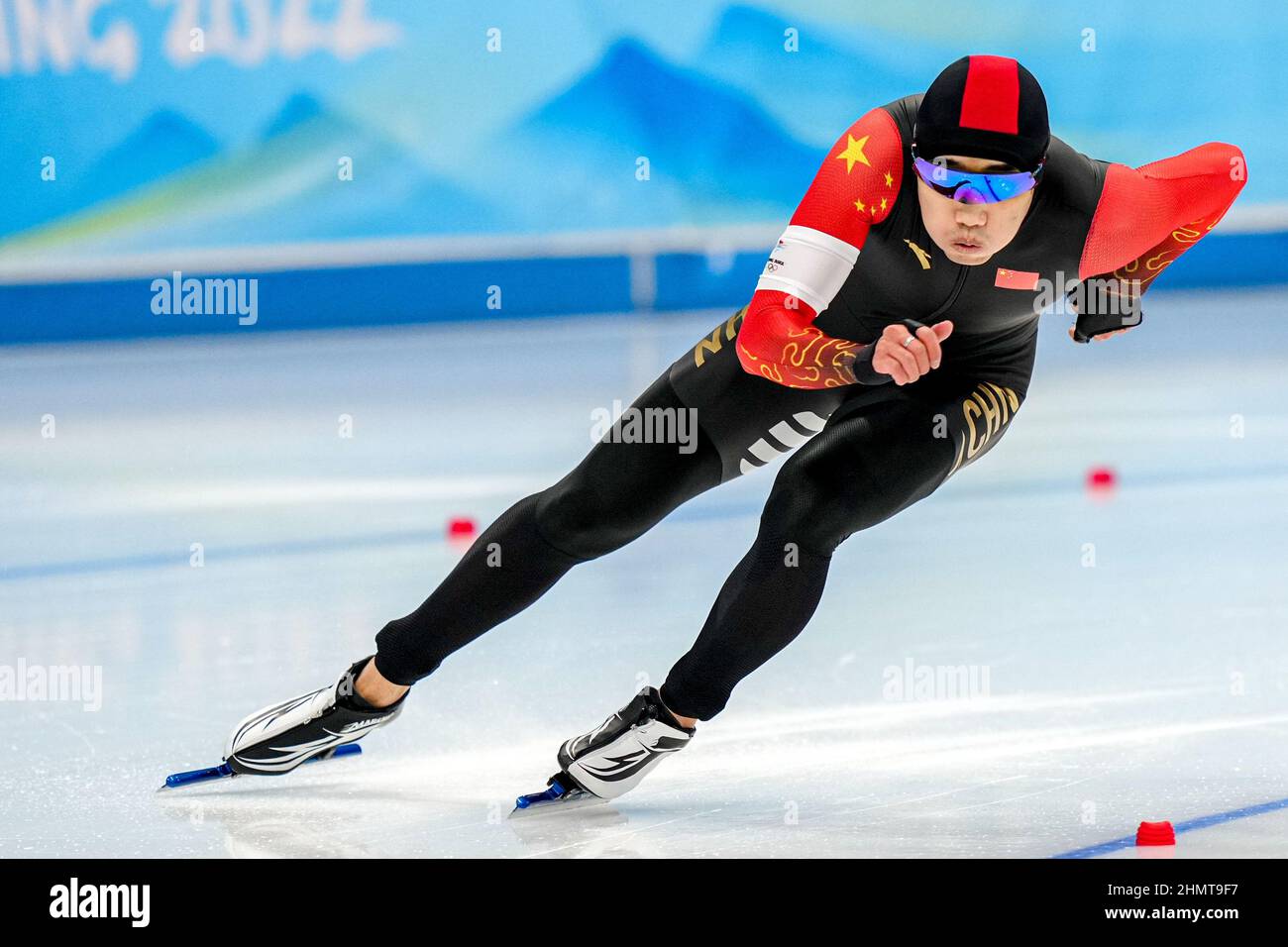 BEIJING, CHINA - FEBRUARY 12: Tingyu Gao of China competing on the Men ...