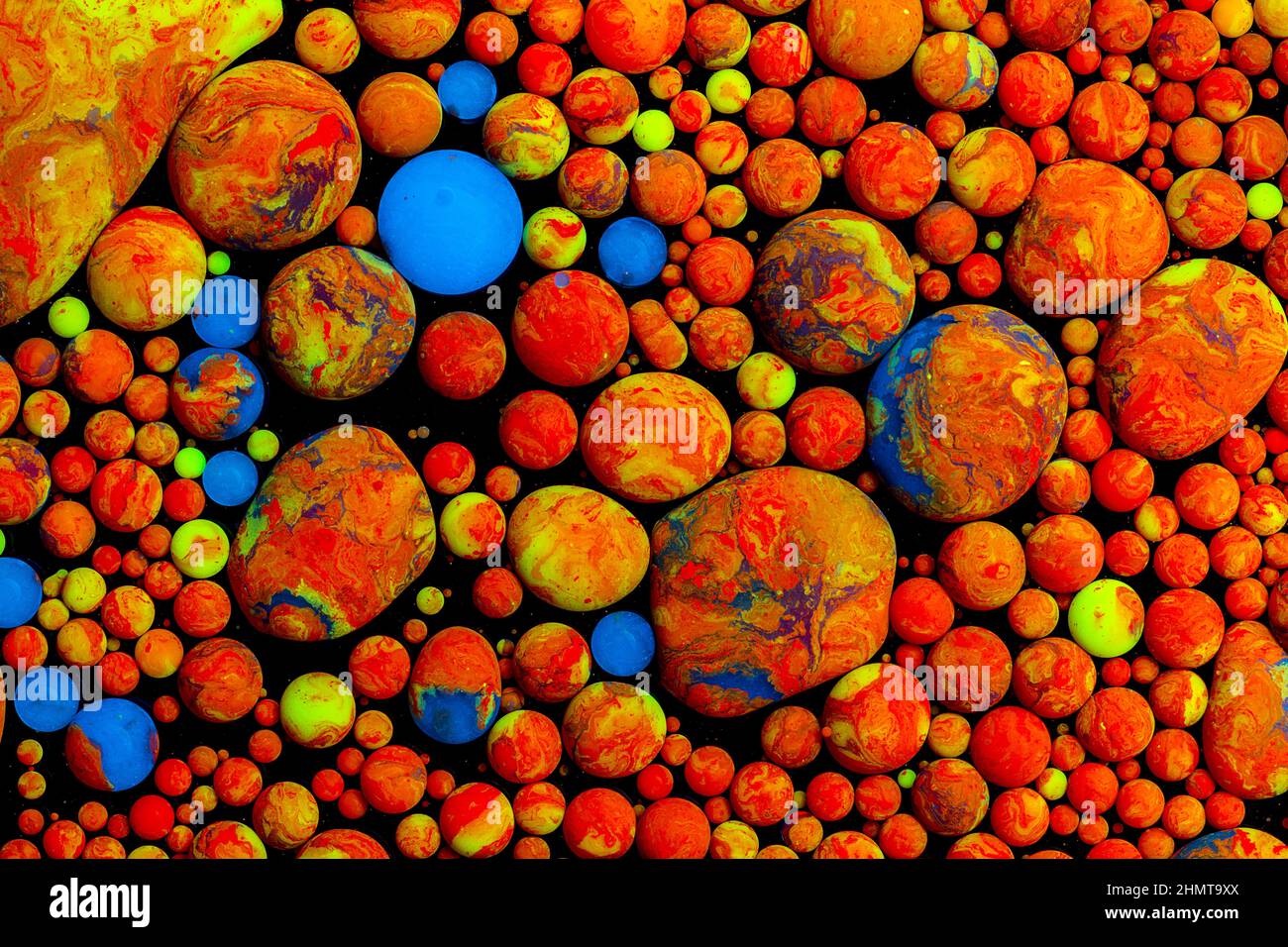 Acrylic oil paint Color Explosion Stock Photo - Alamy