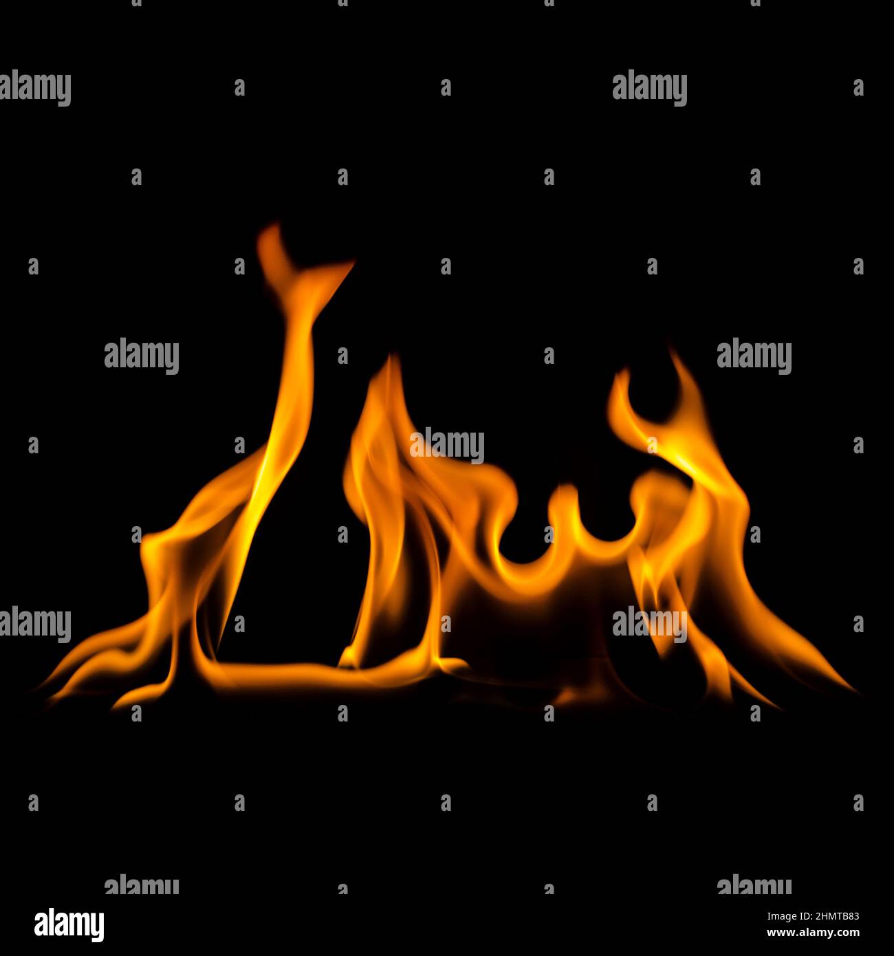 fire flames wall on black background Stock Photo - Alamy