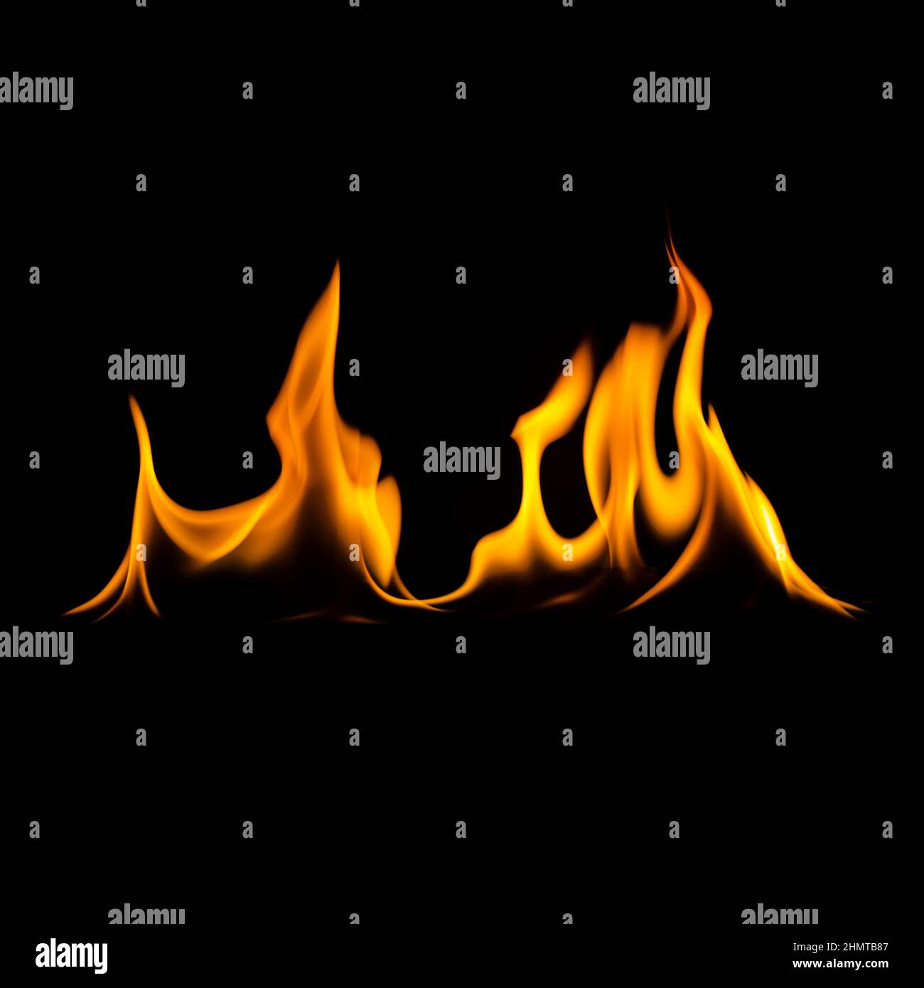 fire flames wall on black background Stock Photo - Alamy