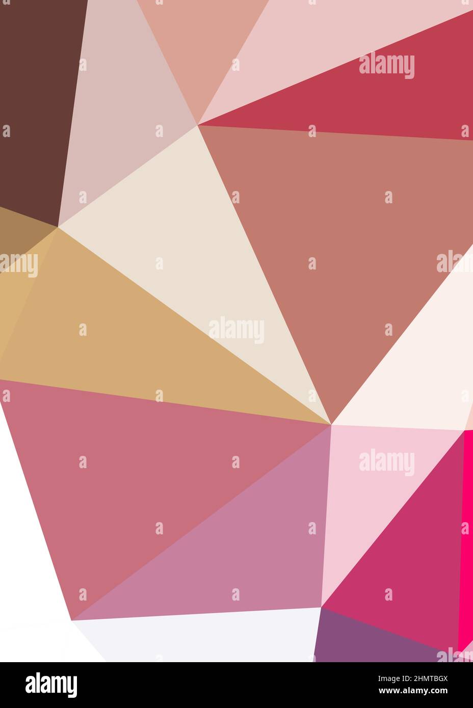 Abstract Low Polygon color Generative Art background illustration Stock ...