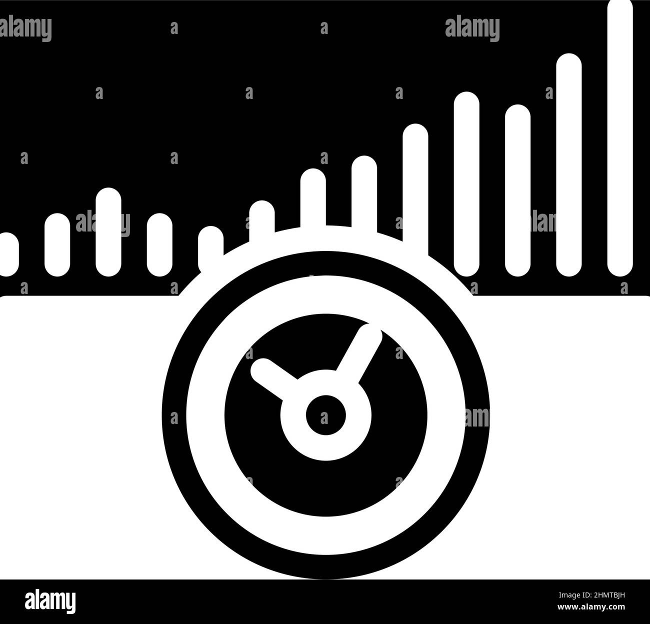 increase time glyph icon vector illustration Stock Vector Image & Art ...