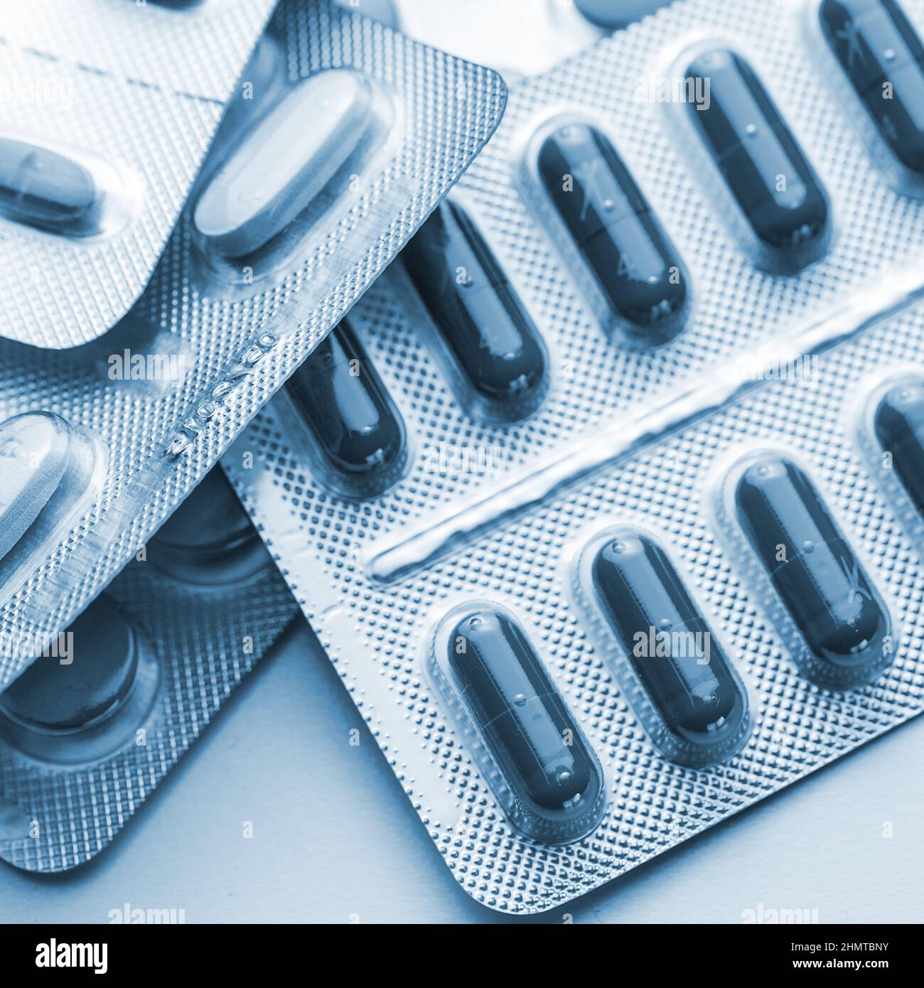 Tablets capsules pills with Blister packaging medicine medical ...