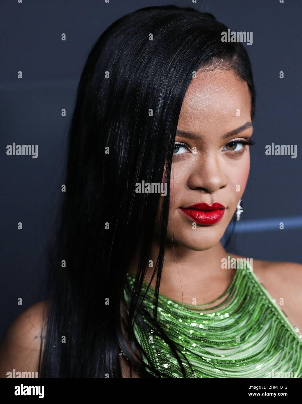 HOLLYWOOD, LOS ANGELES, CALIFORNIA, USA - FEBRUARY 11: Barbadian singer ...