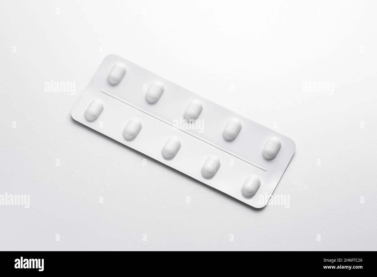 Single Blister packaging with Tablets drugs mix doctor pills antibiotic ...
