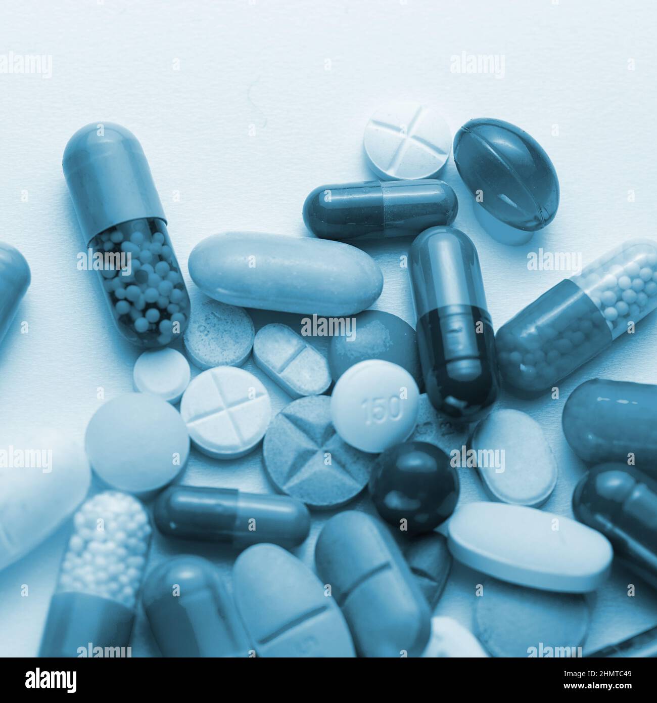 Tablets mix pills capsules therapy doctor flu antibiotic pharmacy ...