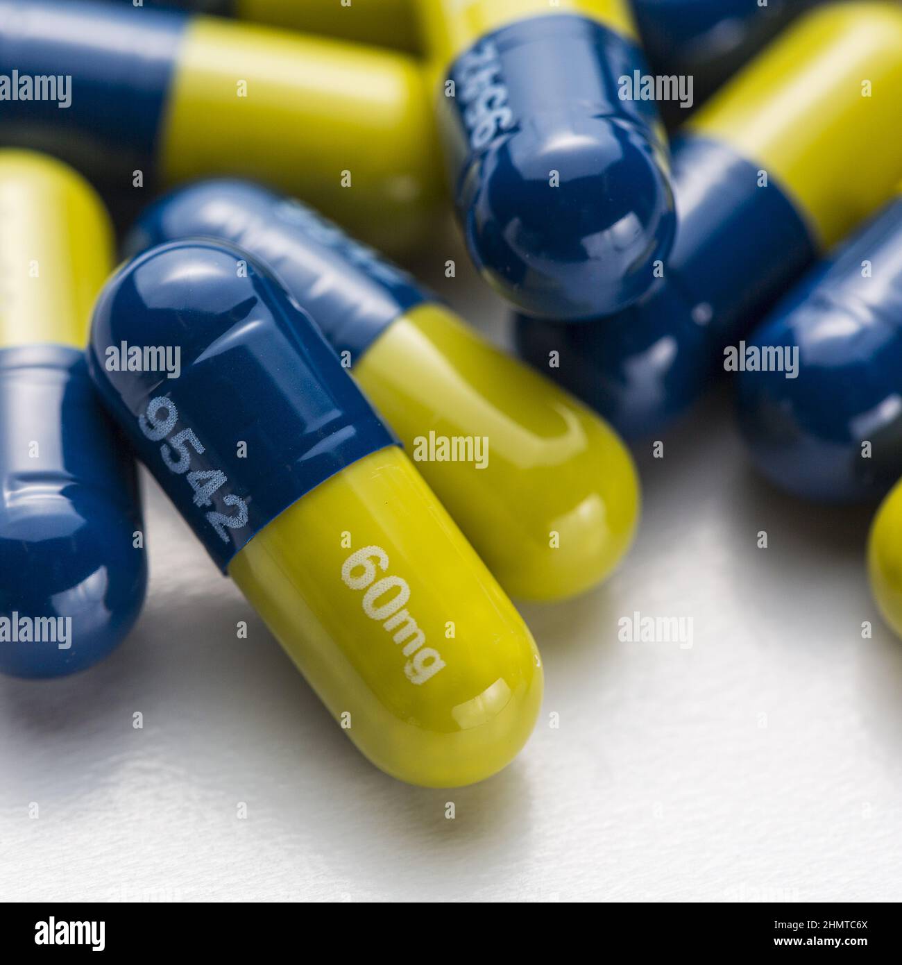 Blue yellow capsules therapy pills flu doctor antibiotic pharmacy ...