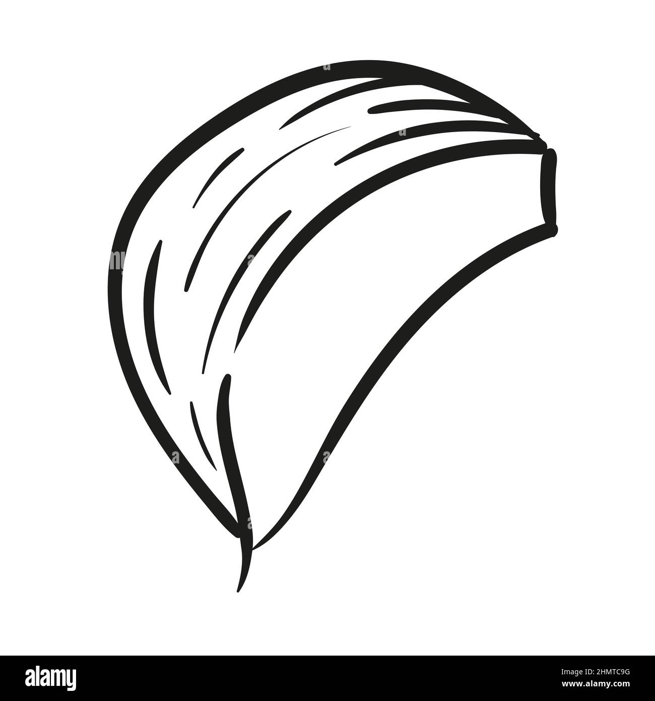Garlic - vector illustration in sketch style. Head of garlic, cloves ...