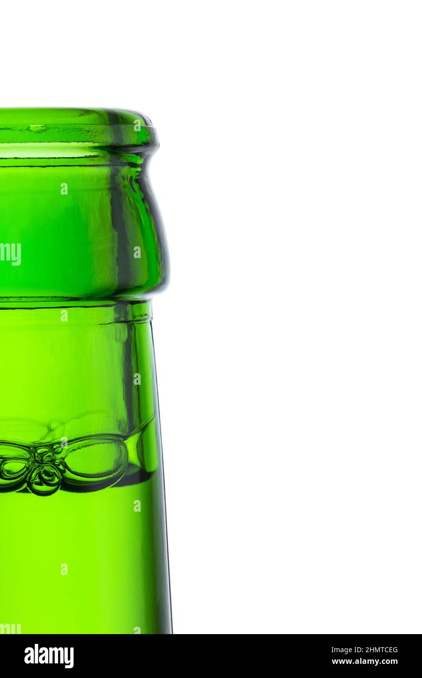green Beer bottleneck alcohol party drink Stock Photo - Alamy