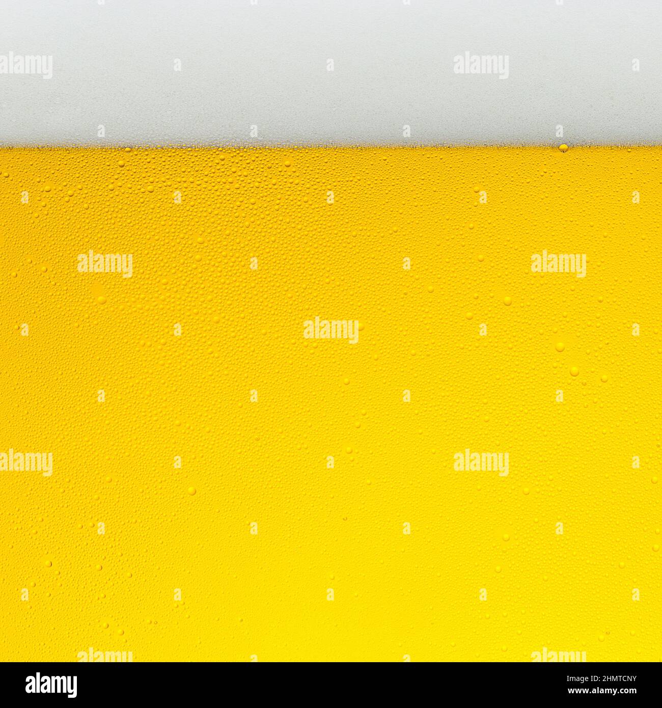 Beer with condensation droplets and Beerfoam Stock Photo - Alamy