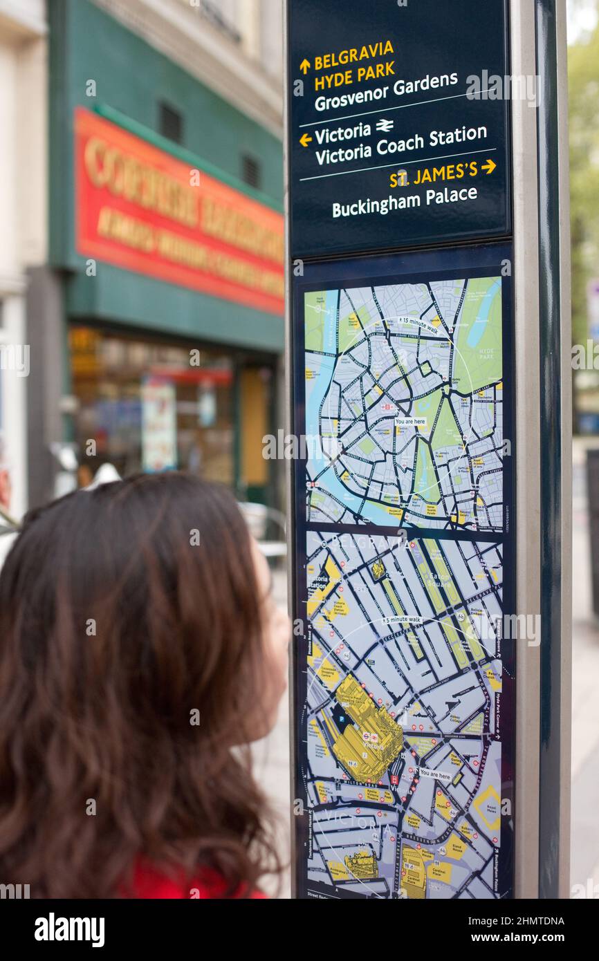 Map of victoria london hi-res stock photography and images - Alamy