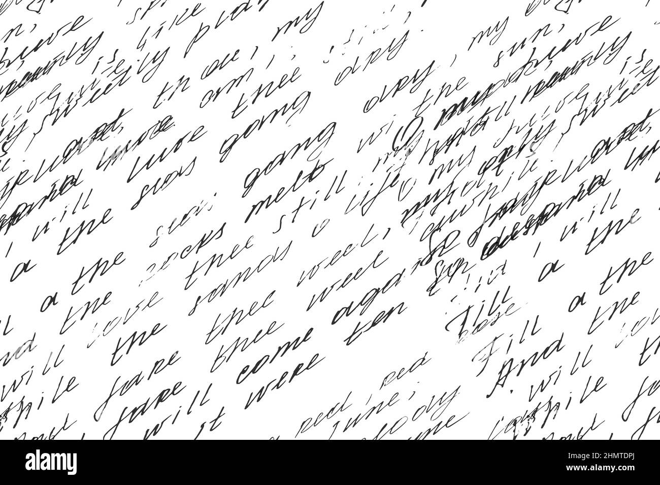 Handwritten poem Black and White Stock Photos & Images - Alamy